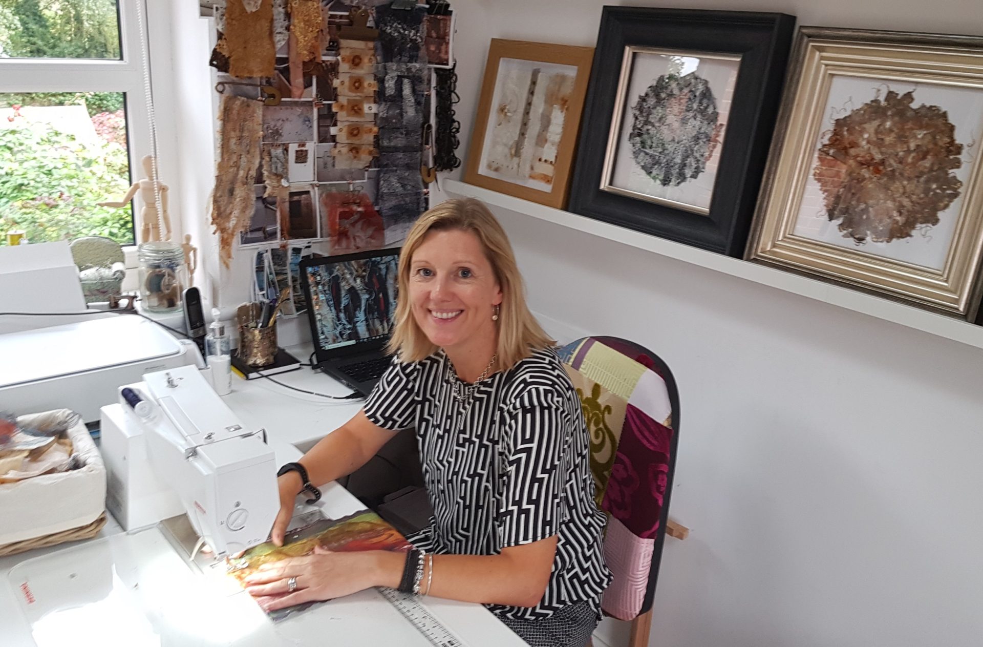 Studio Photo and Statement – Linda Harvey